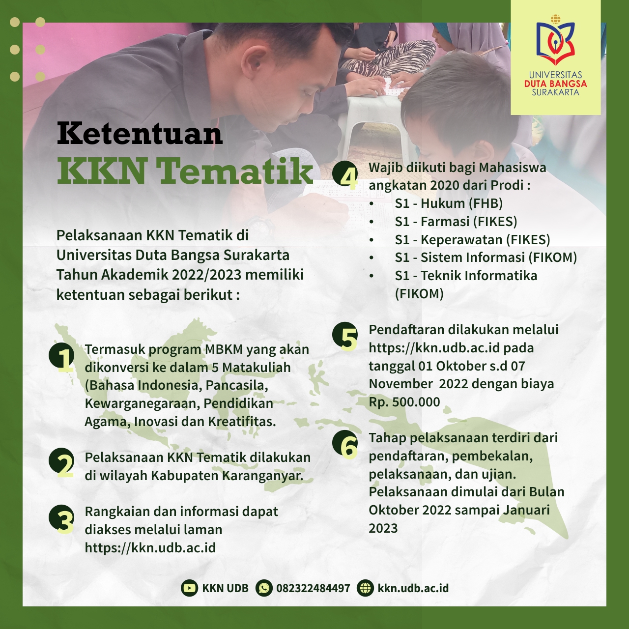 UDB | Pelaksanaan KKN Tematik Periode 2 Bagi Mahasiswa Angkatan 2020 Universitas Duta Bangsa ...